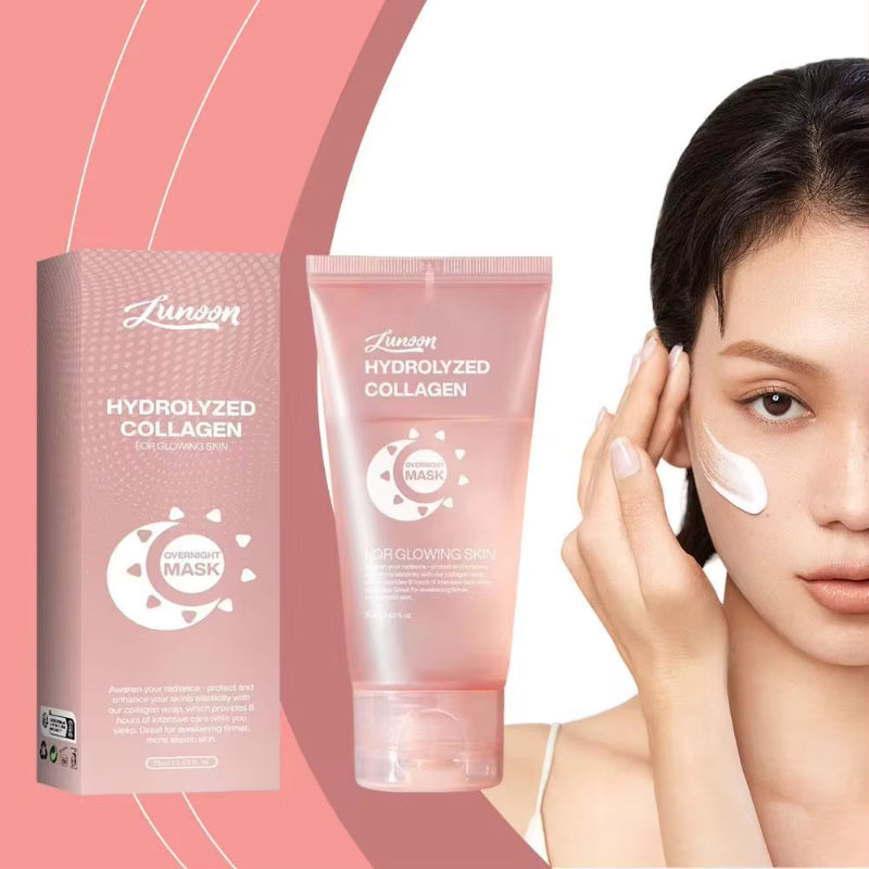 Face Night Mask Collagen Wrapping Mask Natural Ingredients Firming Ela ...